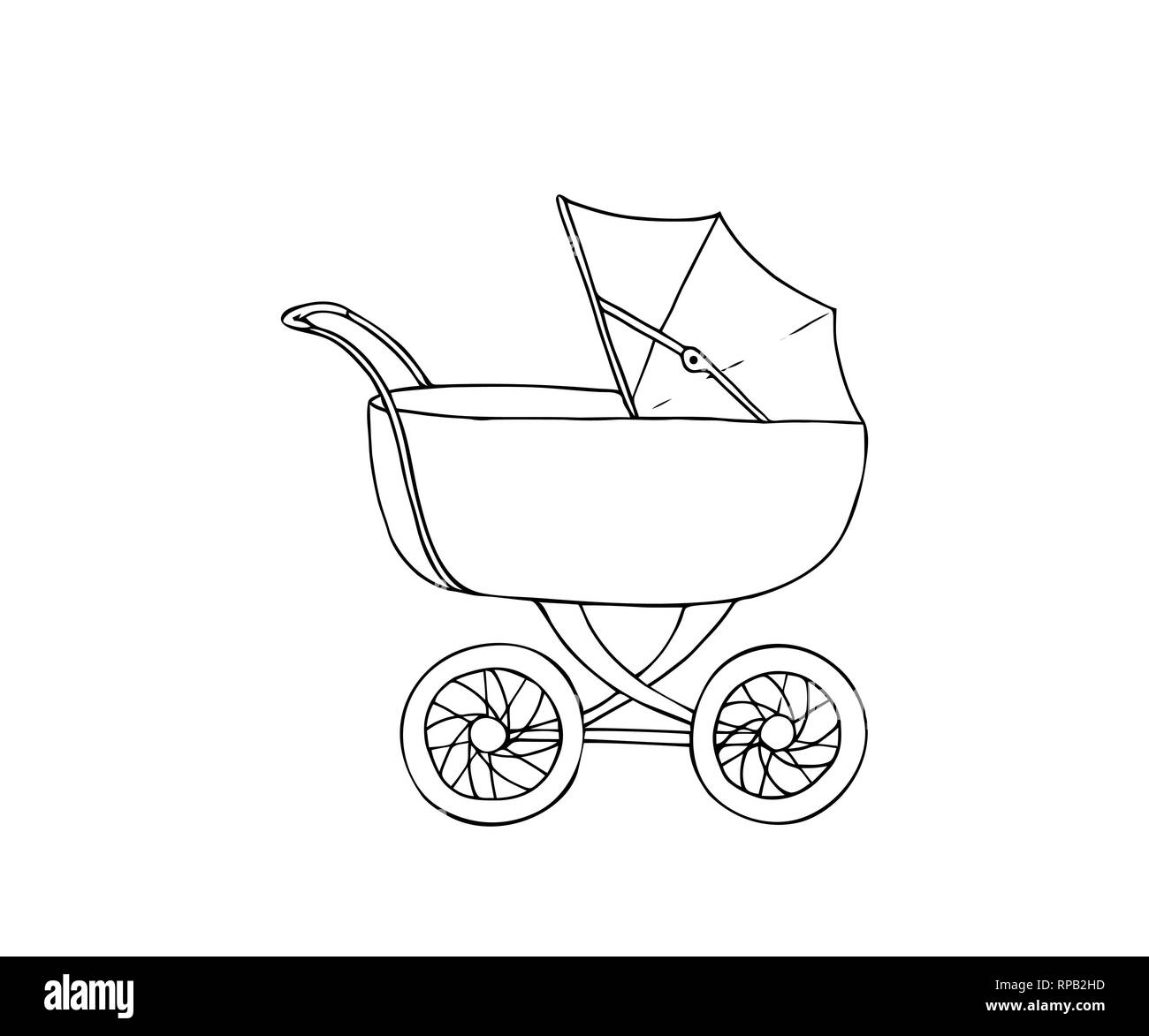 Empty pram Black and White Stock Photos & Images - Alamy