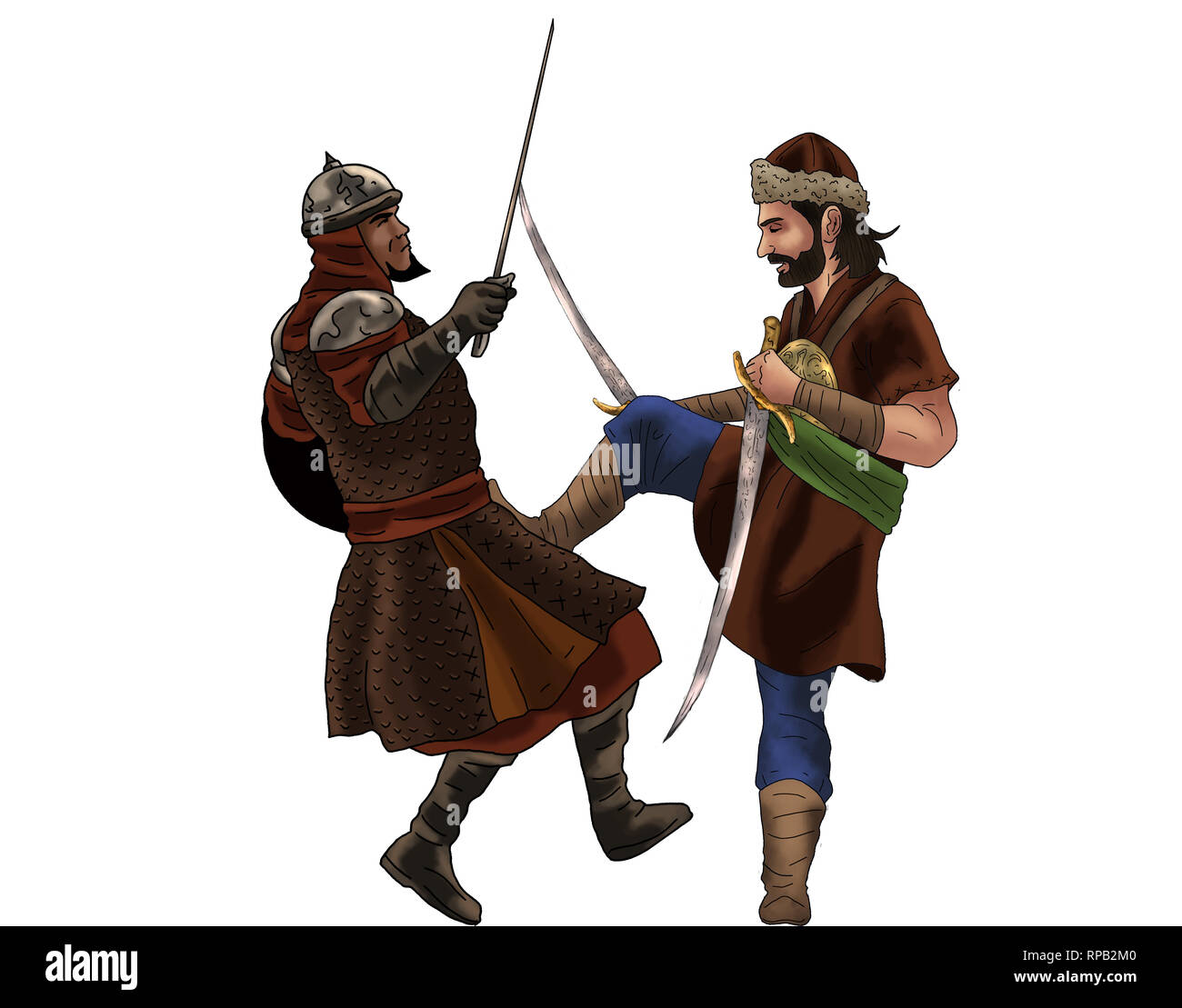 Mongol warrior battle uniform hi-res stock photography and images - Alamy