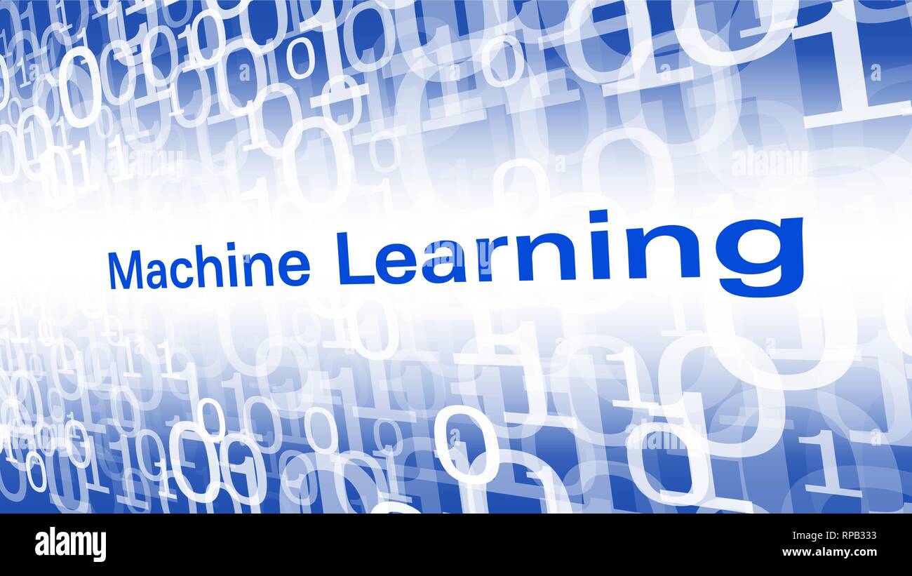 Future technology machine learning, binary numbers design Stock Vector ...