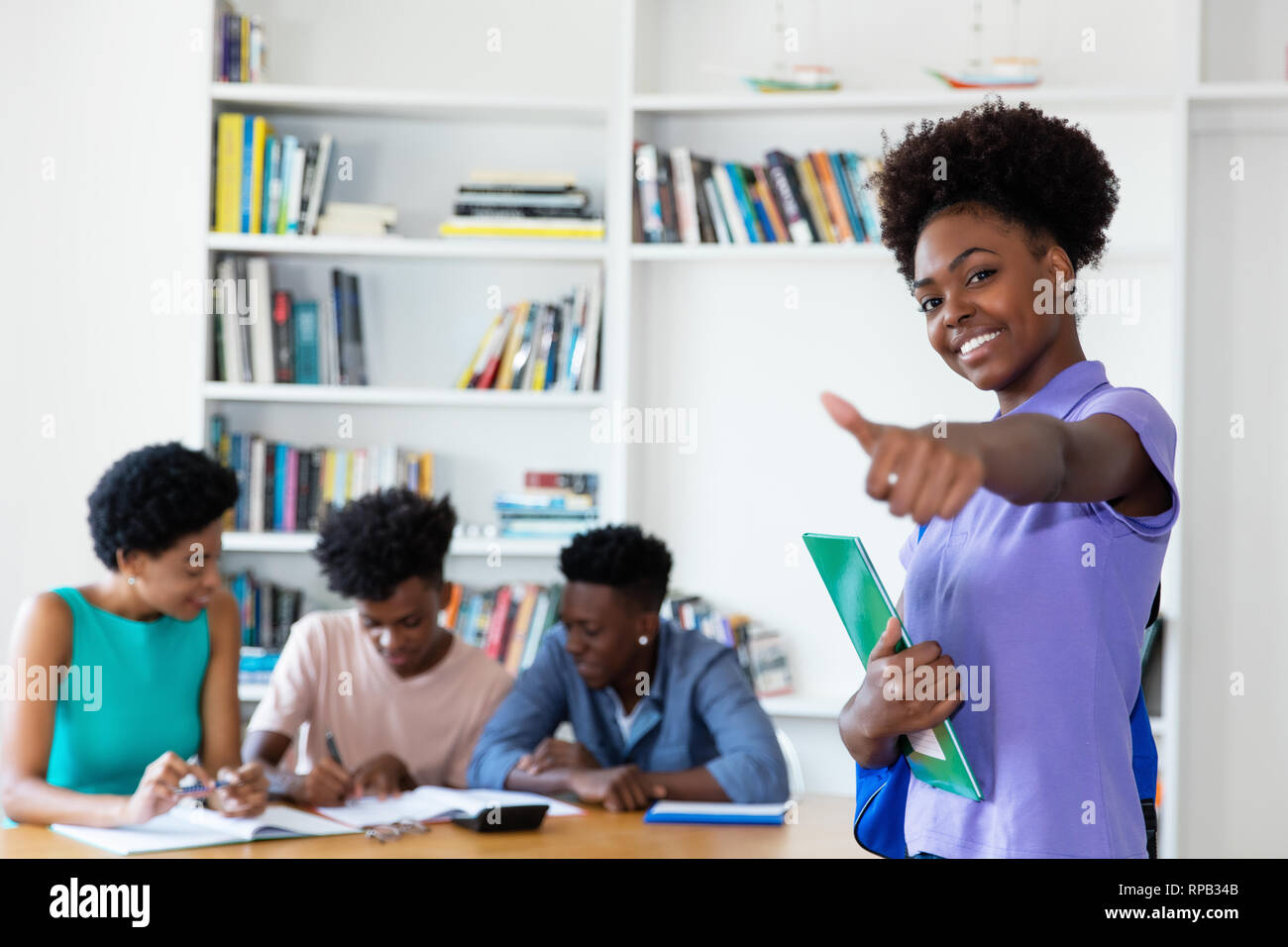 Beautiful african american high school hi-res stock photography and ...
