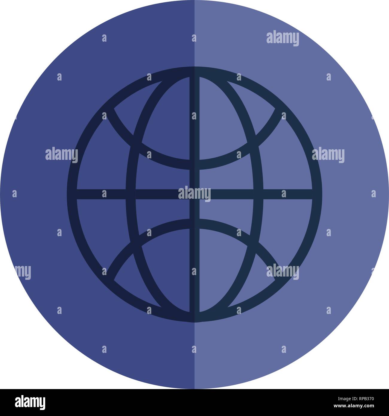 sphere planet browser icon vector illustration design Stock Vector ...