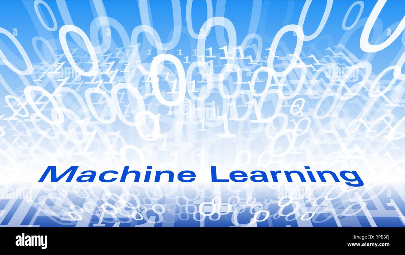 Abstract machine learning science technology vector illustration ...