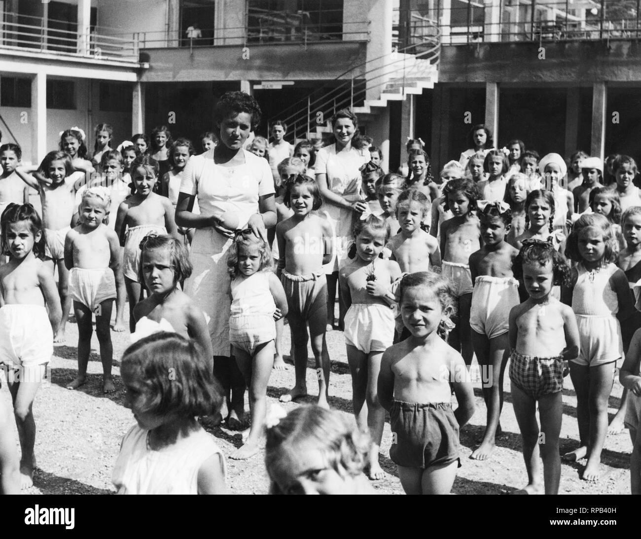 summer camp, 1953 Stock Photo - Alamy