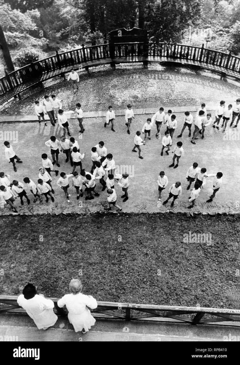 little boys at the tci village in valganna, italy, 1963 Stock Photo - Alamy