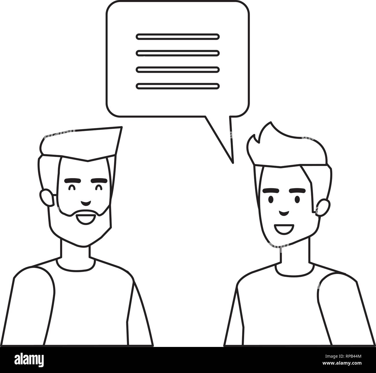 Two boys talking Stock Vector Images - Alamy