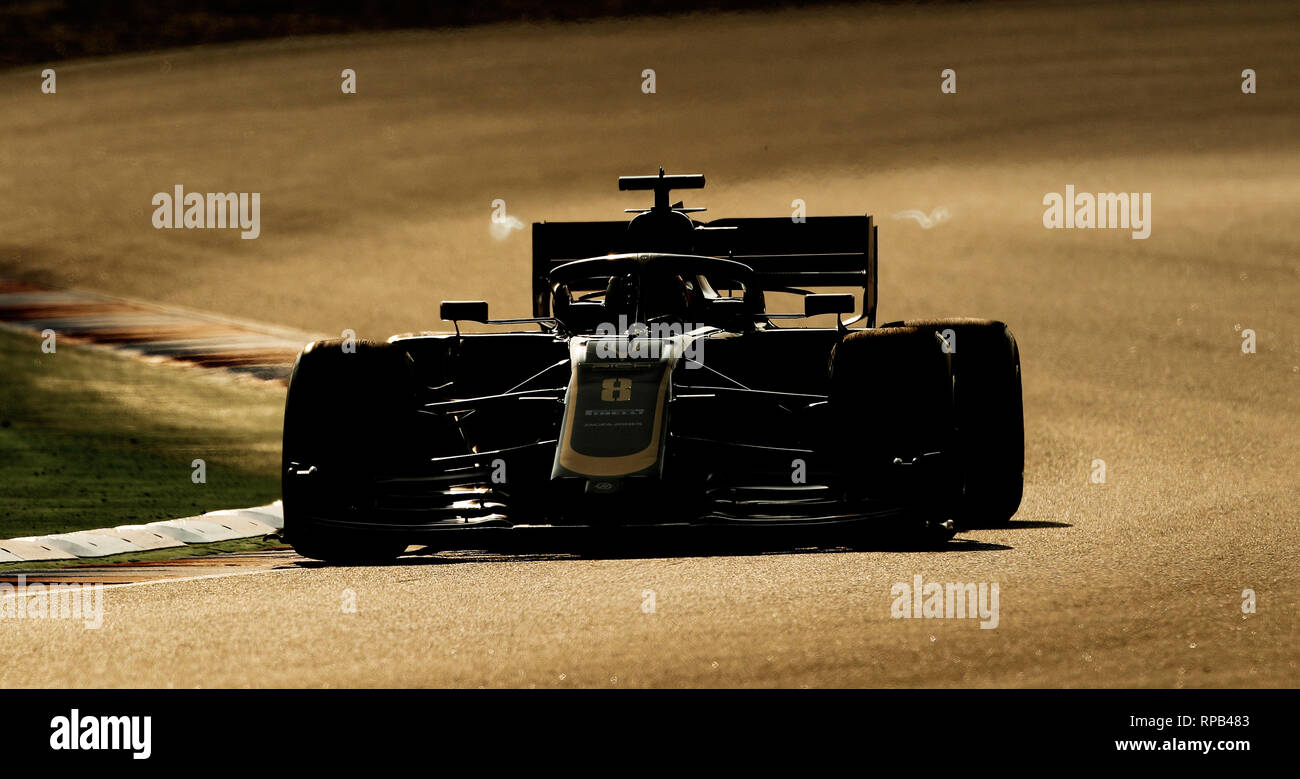 Haas Romain Grosjean during day four of pre-season testing at the ...