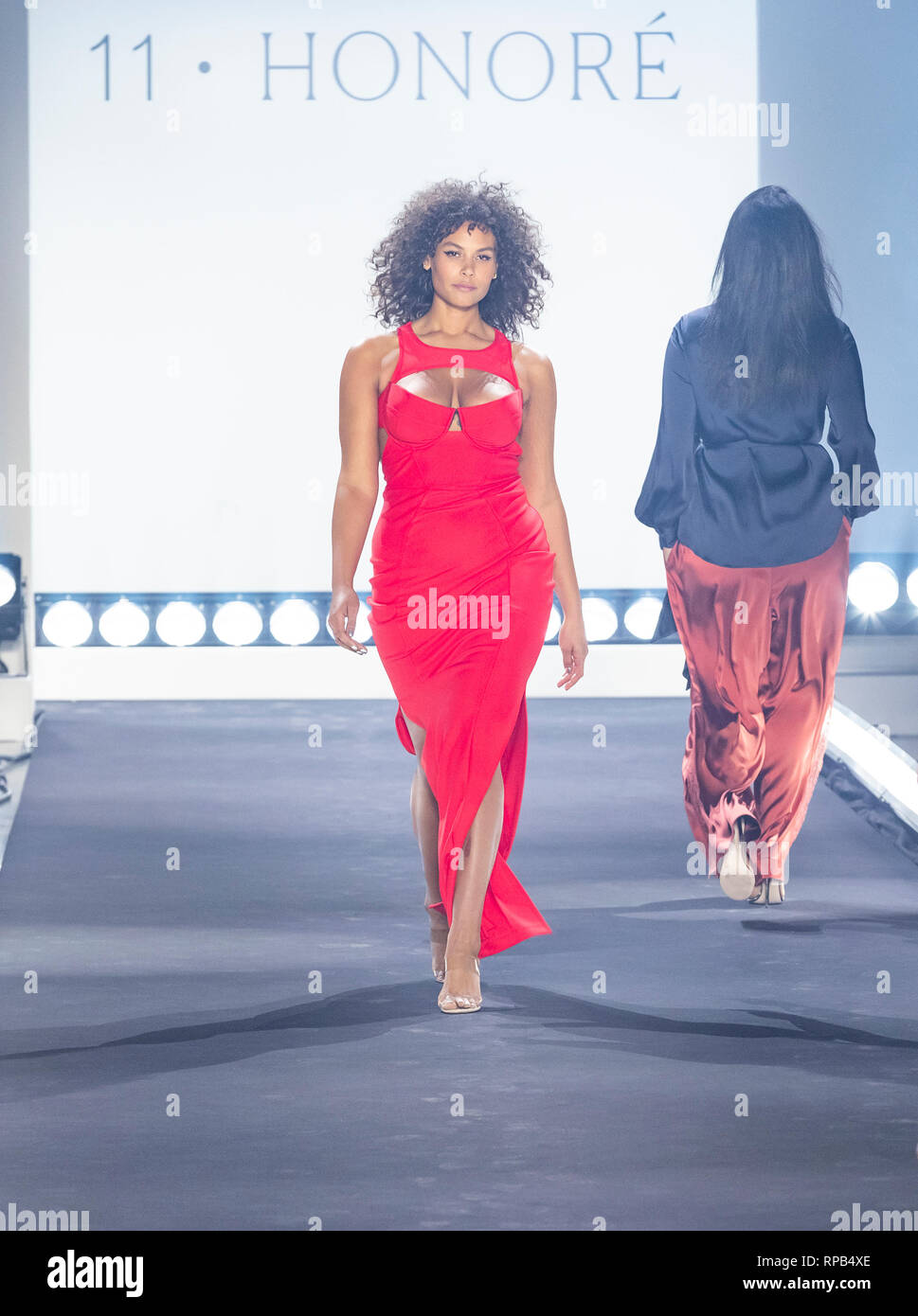 Marquita Pring wearing dress by Chromat walks runway for 11 Honore ...