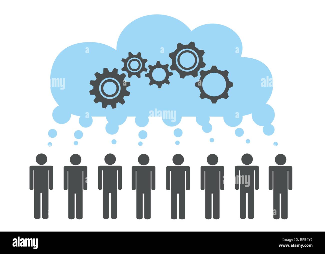 Teamwork meeting pictogram icon vector hi-res stock photography and ...
