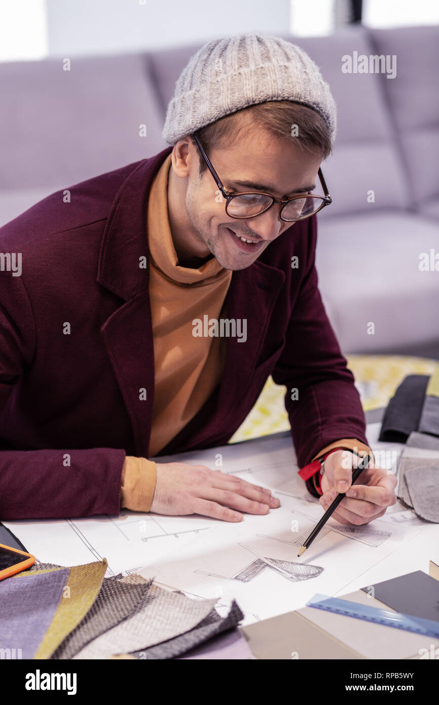 Handsome man making drawing hi-res stock photography and images - Alamy