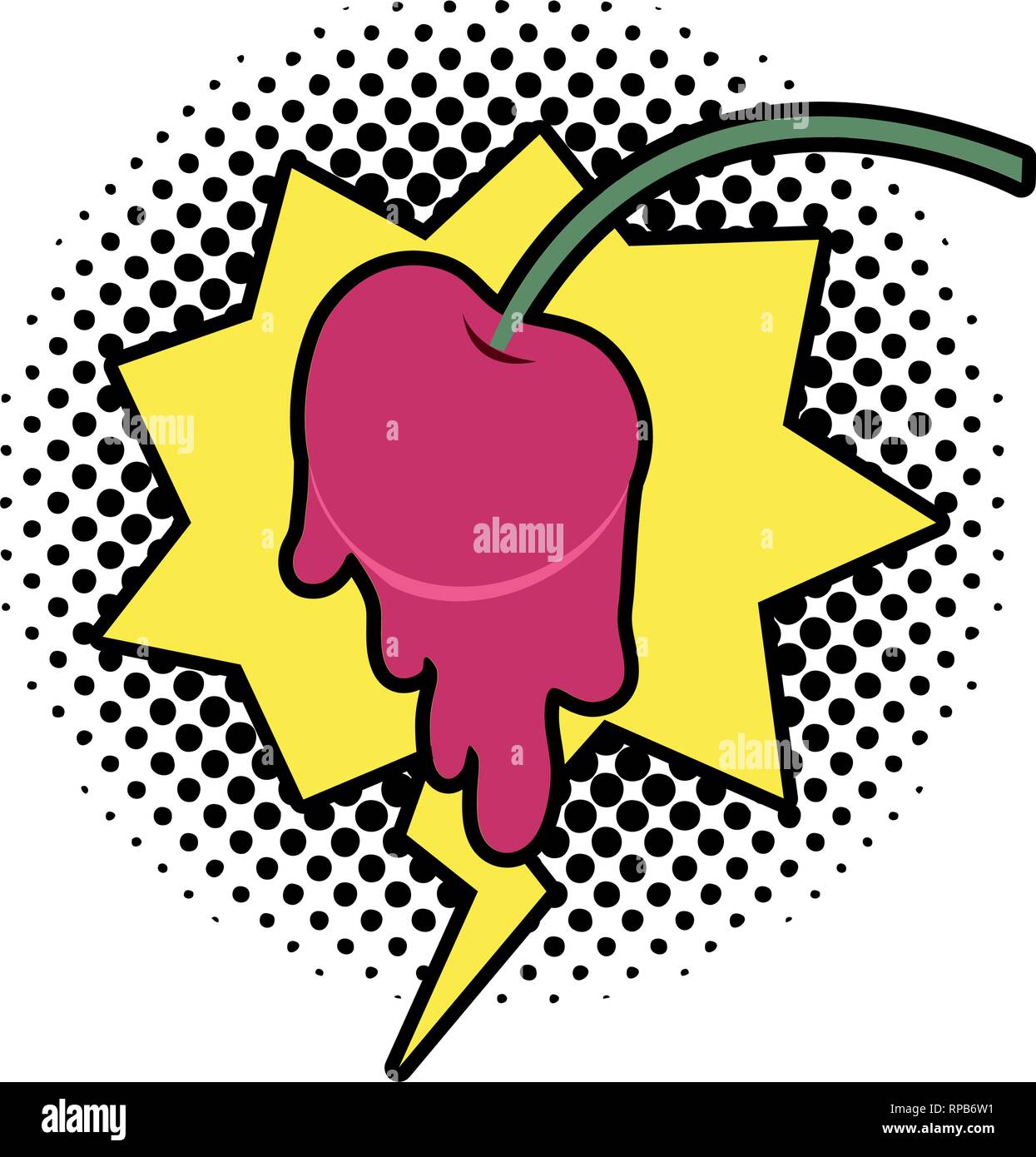 cherry dripping isolated icon Stock Vector Image & Art - Alamy