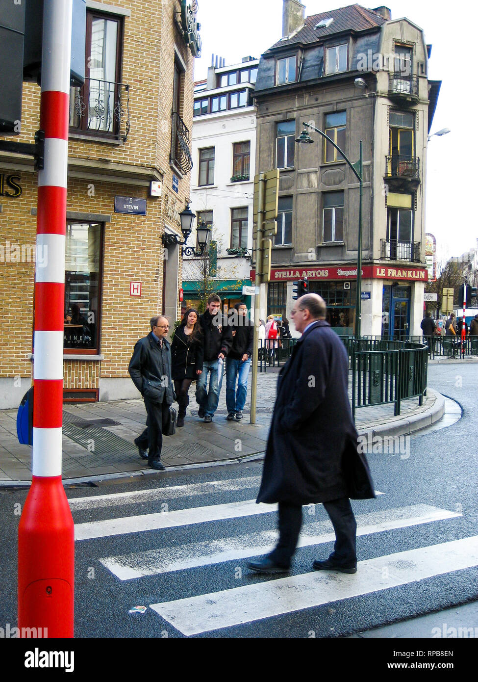 Street view, Brussels, Belgium Stock Photo - Alamy