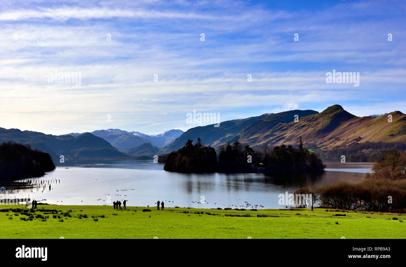 Derwent Water,Keswick,Cumbria,Lake District,England,UK Stock Photo - Alamy