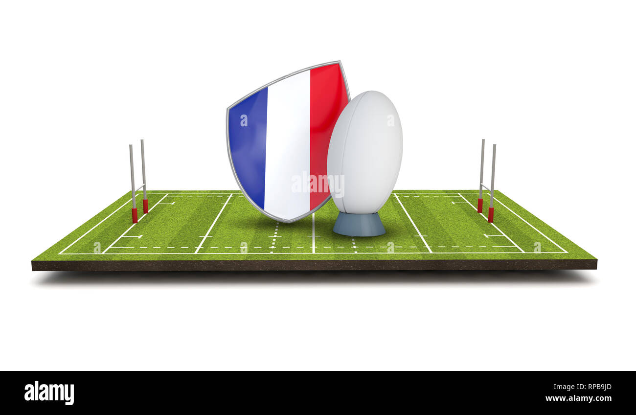 French rugby flag hi-res stock photography and images - Alamy