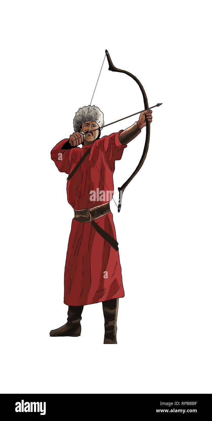Mongol army bow and arrow hi-res stock photography and images - Alamy