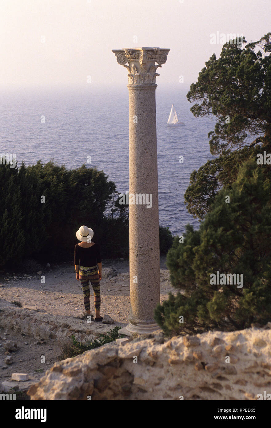 giannutri island, villa romana, cala maestra, grosseto province ...