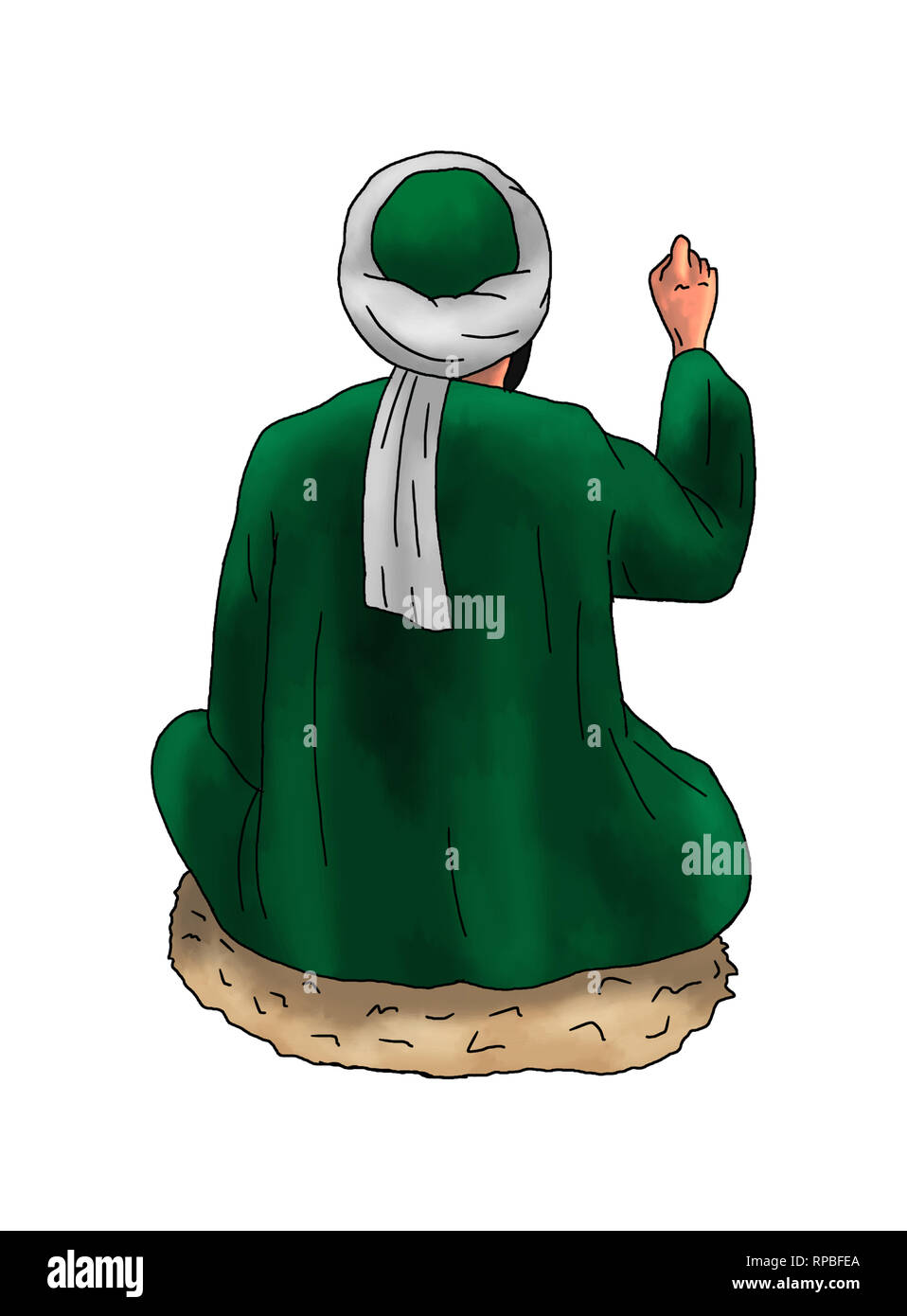 Muslim old man Cut Out Stock Images & Pictures - Alamy