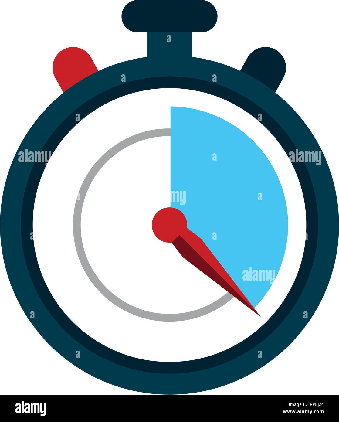 Timer clock symbol isolated Stock Vector Image & Art - Alamy