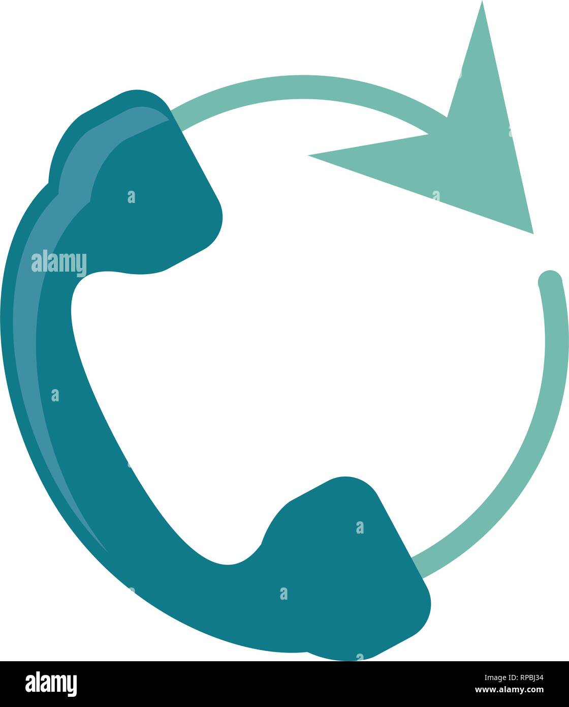 Telephone arrow symbol Stock Vector Image & Art - Alamy