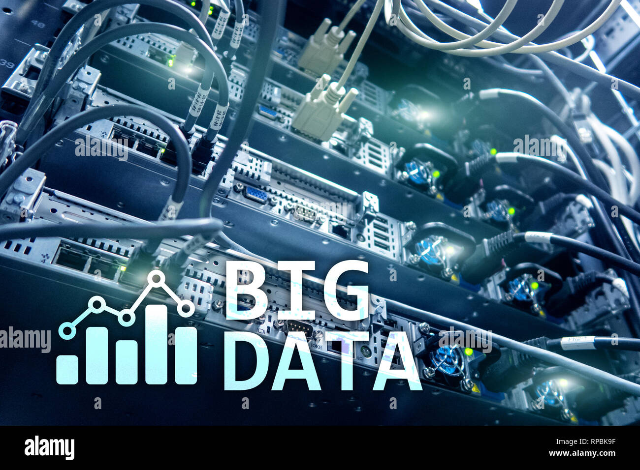 Big data analysing server. Internet and technology Stock Photo - Alamy