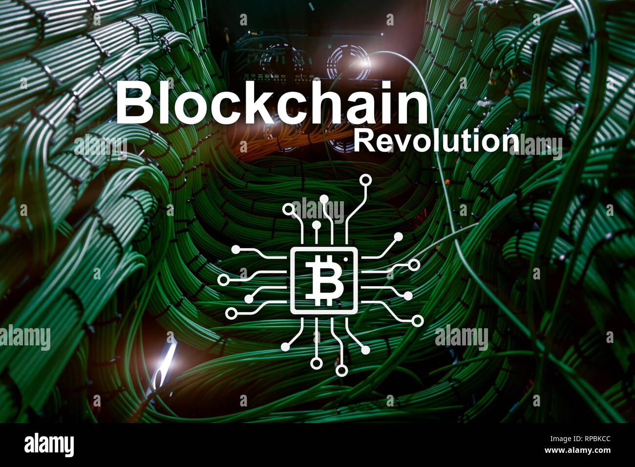 Blockchain revolution, innovation technology in modern business Stock ...