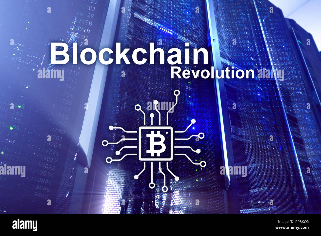 Blockchain revolution, innovation technology in modern business Stock ...