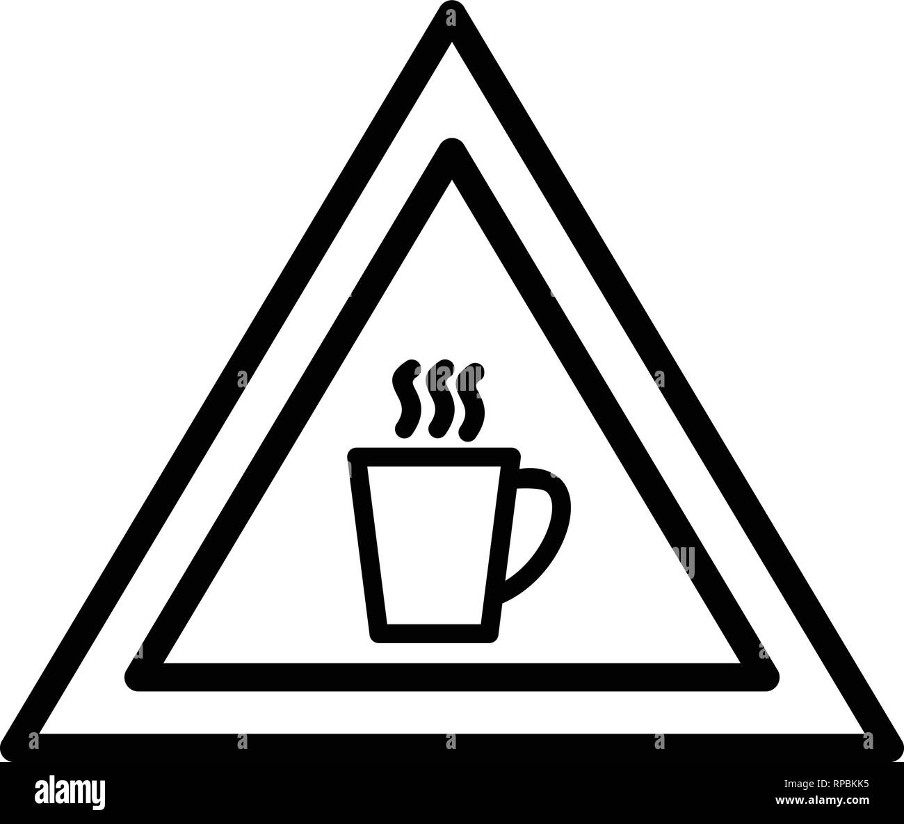 Vector Cafeteria Road Sign Icon Stock Vector Image & Art - Alamy