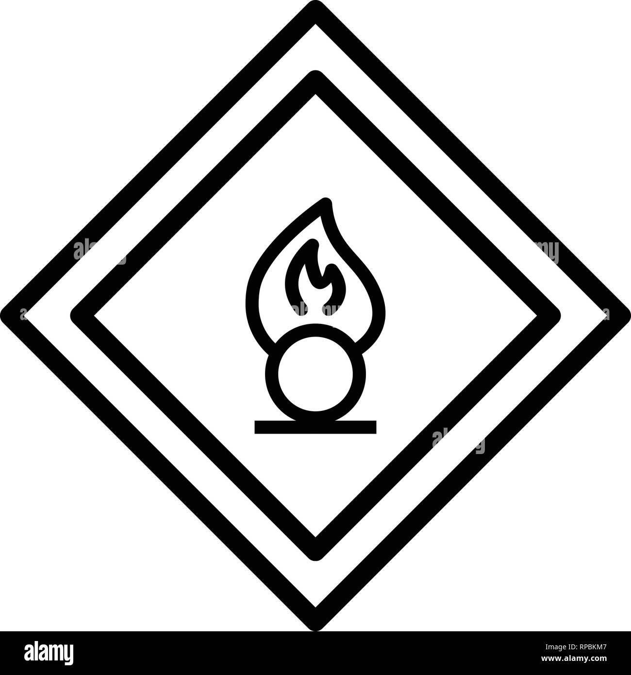 Vector Oxidizing agent Road Sign Icon Stock Vector Image & Art - Alamy