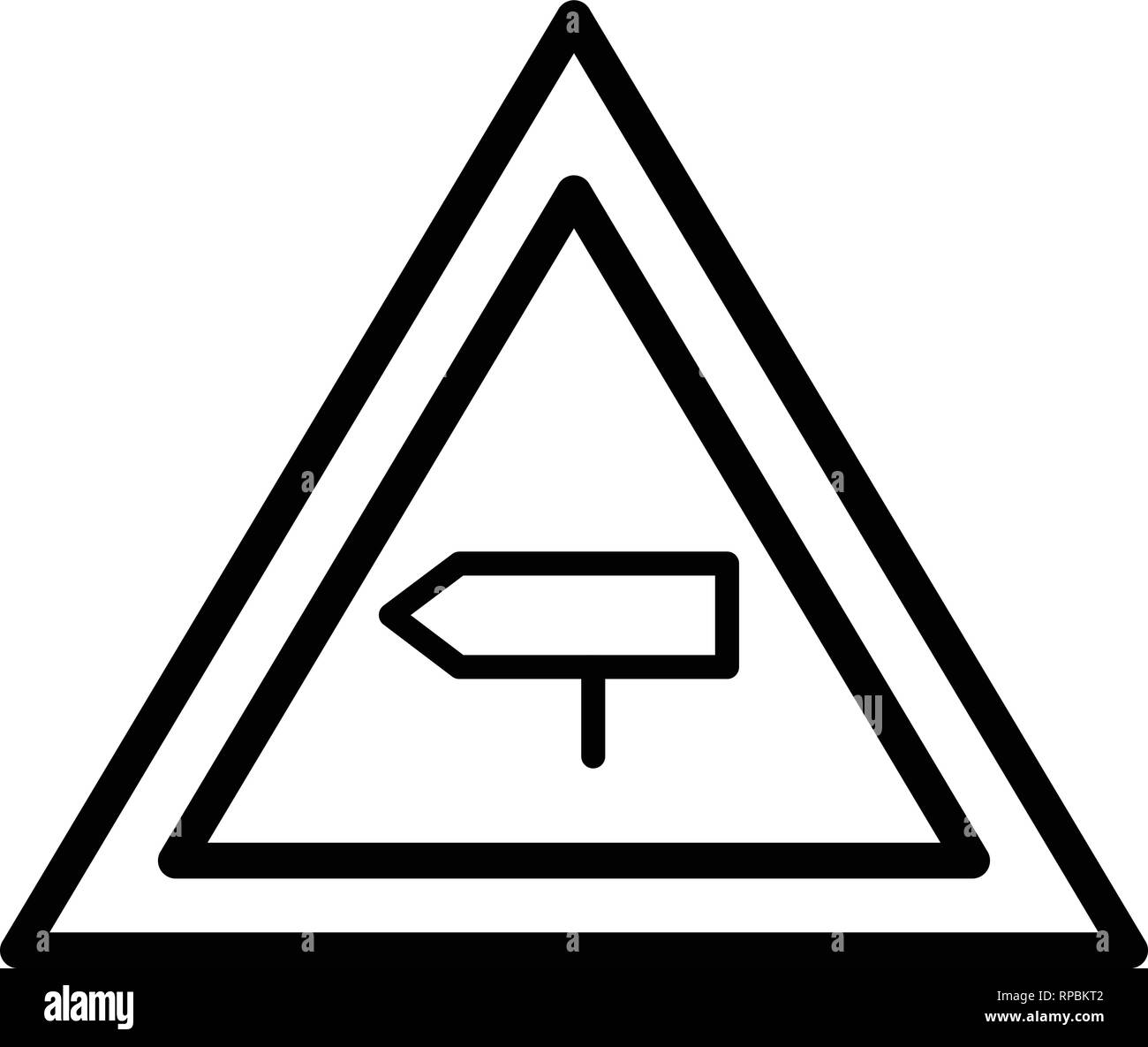 Vector Major cross road Road Sign Icon Stock Vector Image & Art - Alamy