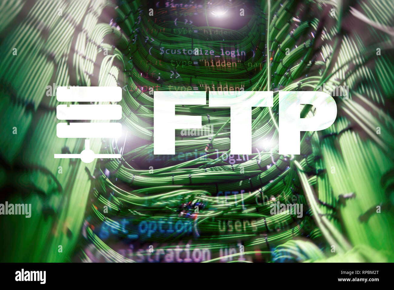 FTP - File transfer protocol. Internet and communication technology ...