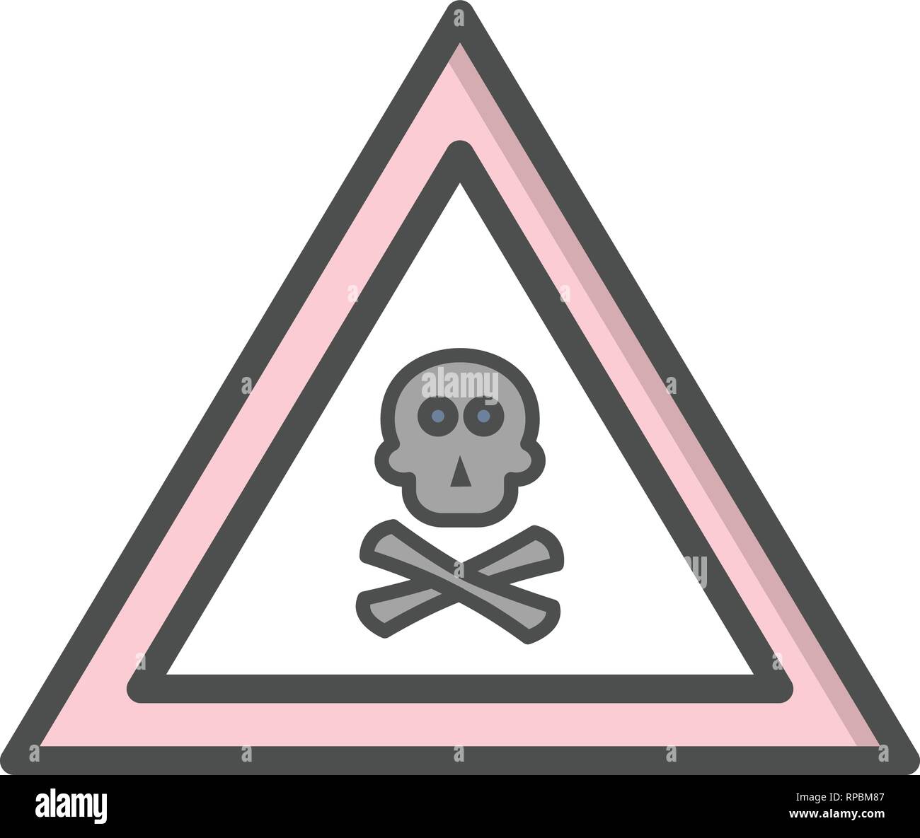 Vector Poison Gas Road Sign Icon Stock Vector Image & Art - Alamy