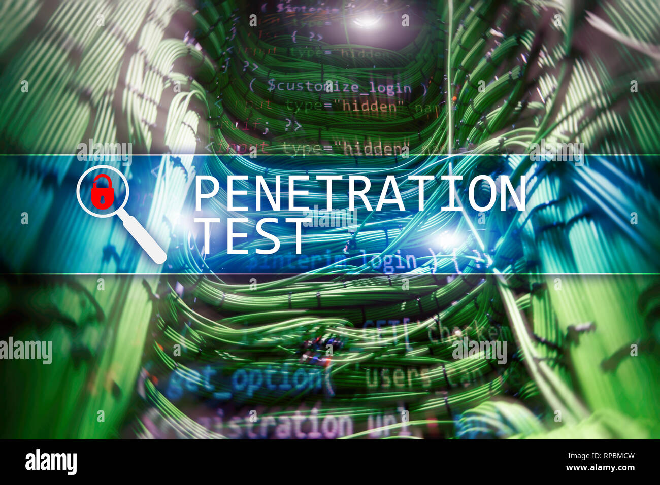 Penetration test. Cybersecurity and data protection. Hacker attack ...