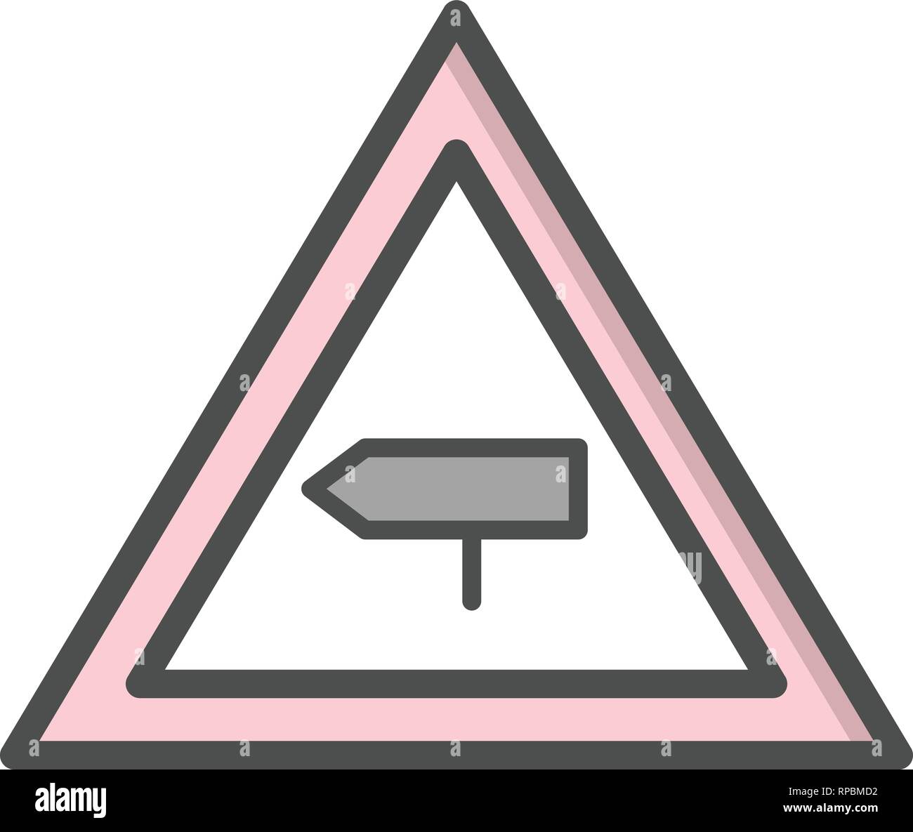 Vector Major cross road Road Sign Icon Stock Vector Image & Art - Alamy