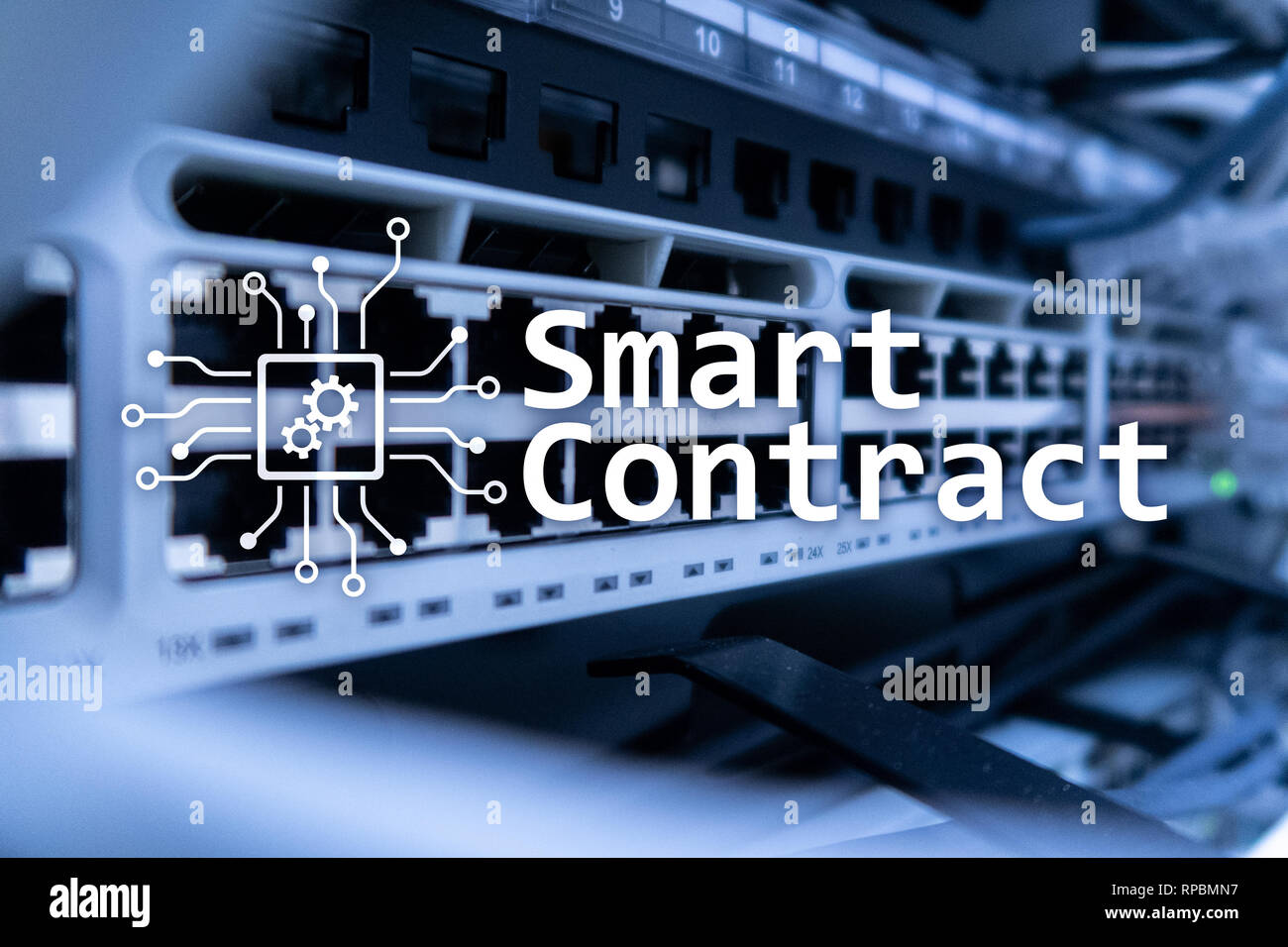 Smart contract, blockchain technology in modern business Stock Photo ... Smart contract, blockchain technology in modern business Stock Photo ...