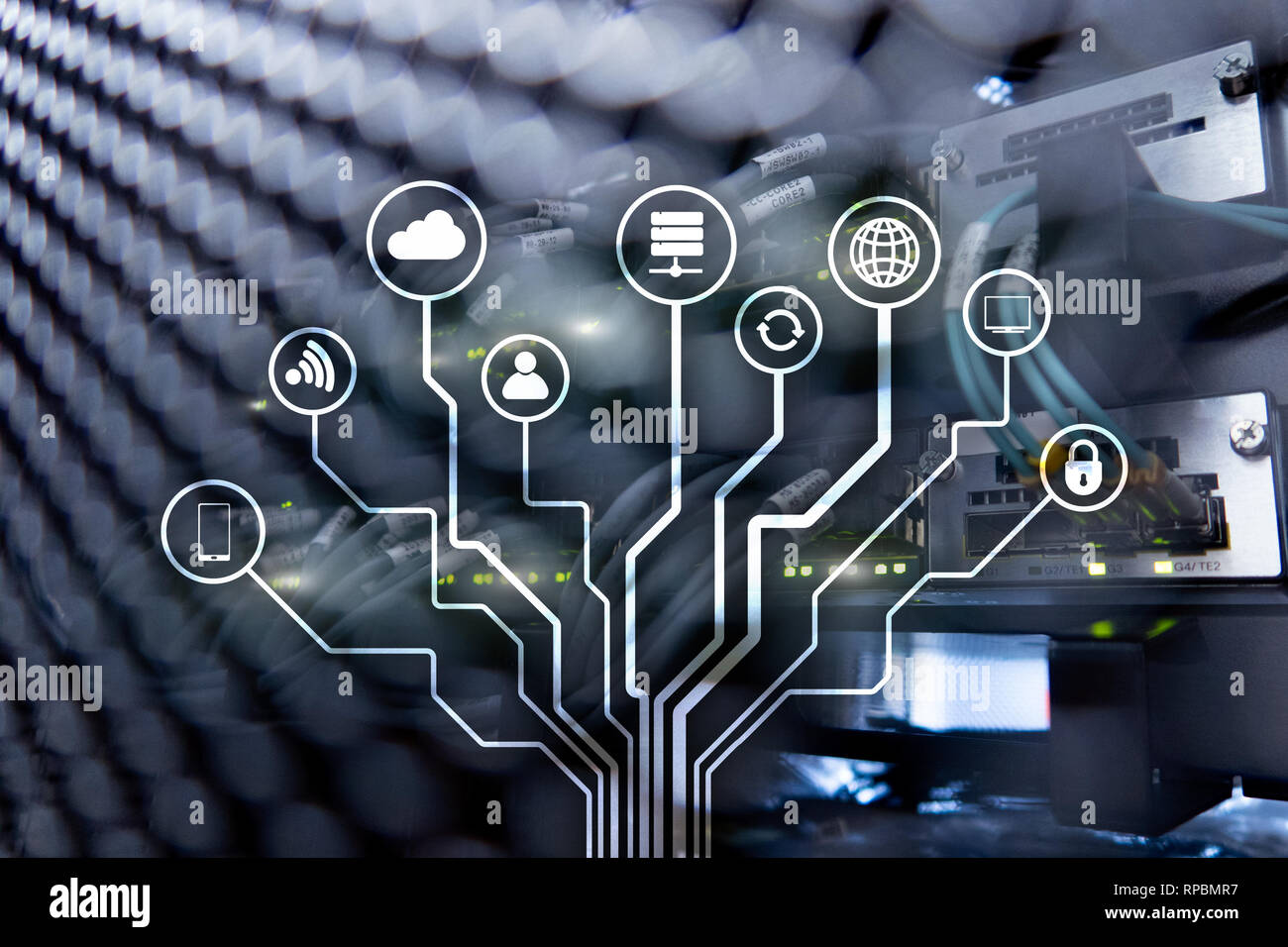 IOT, Internet of things, telecommunication concept Stock Photo - Alamy