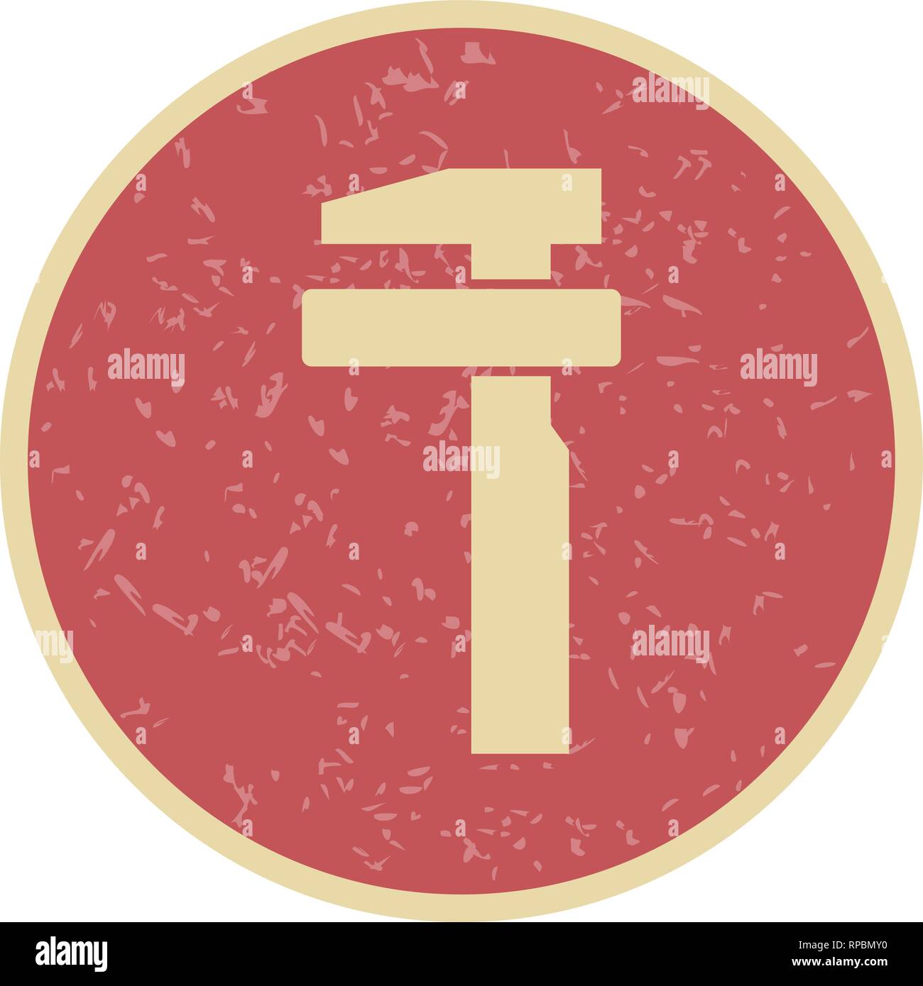 Vector Break Down Service Road Sign Icon Stock Vector Image & Art - Alamy