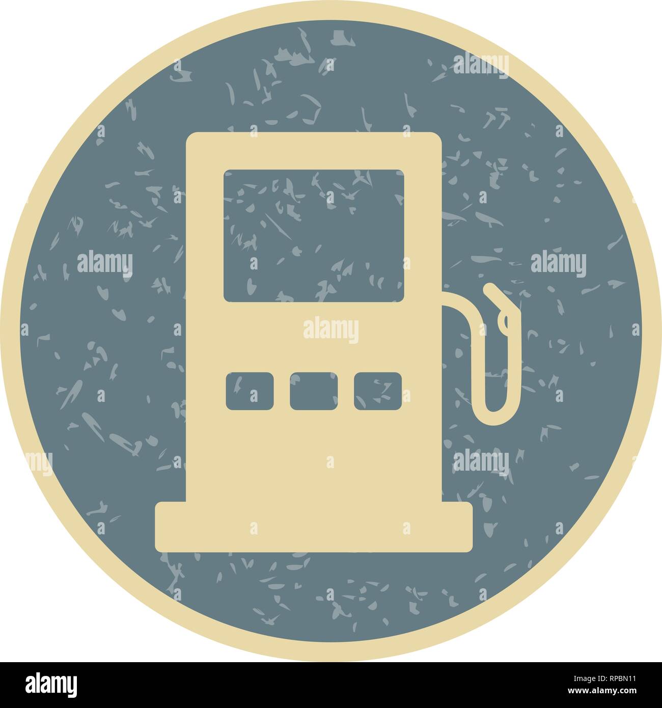 Vector Filling Station Road Sign Icon Stock Vector Image & Art - Alamy