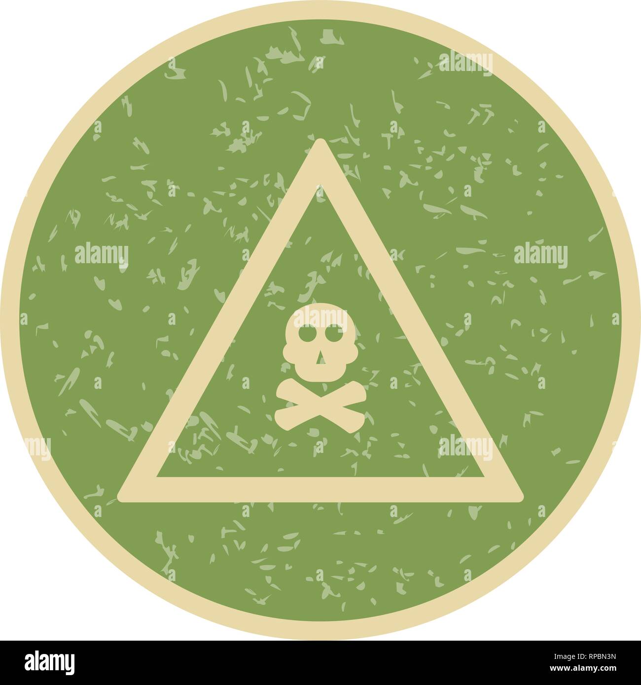 Vector Poison Gas Road Sign Icon Stock Vector Image & Art - Alamy