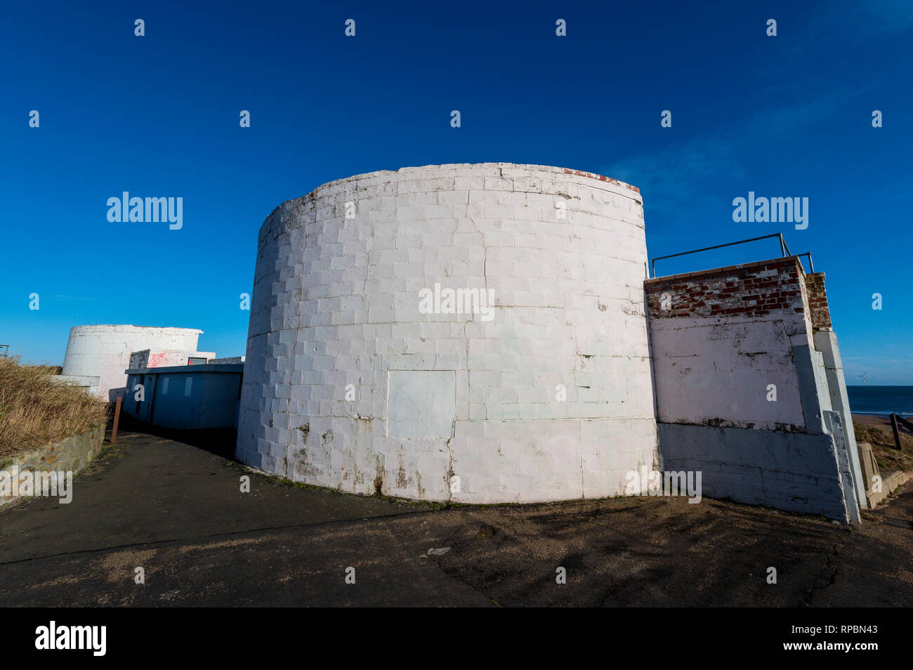 Blyth Gun Battery, Blyth, Northumberland, UK Stock Photo - Alamy