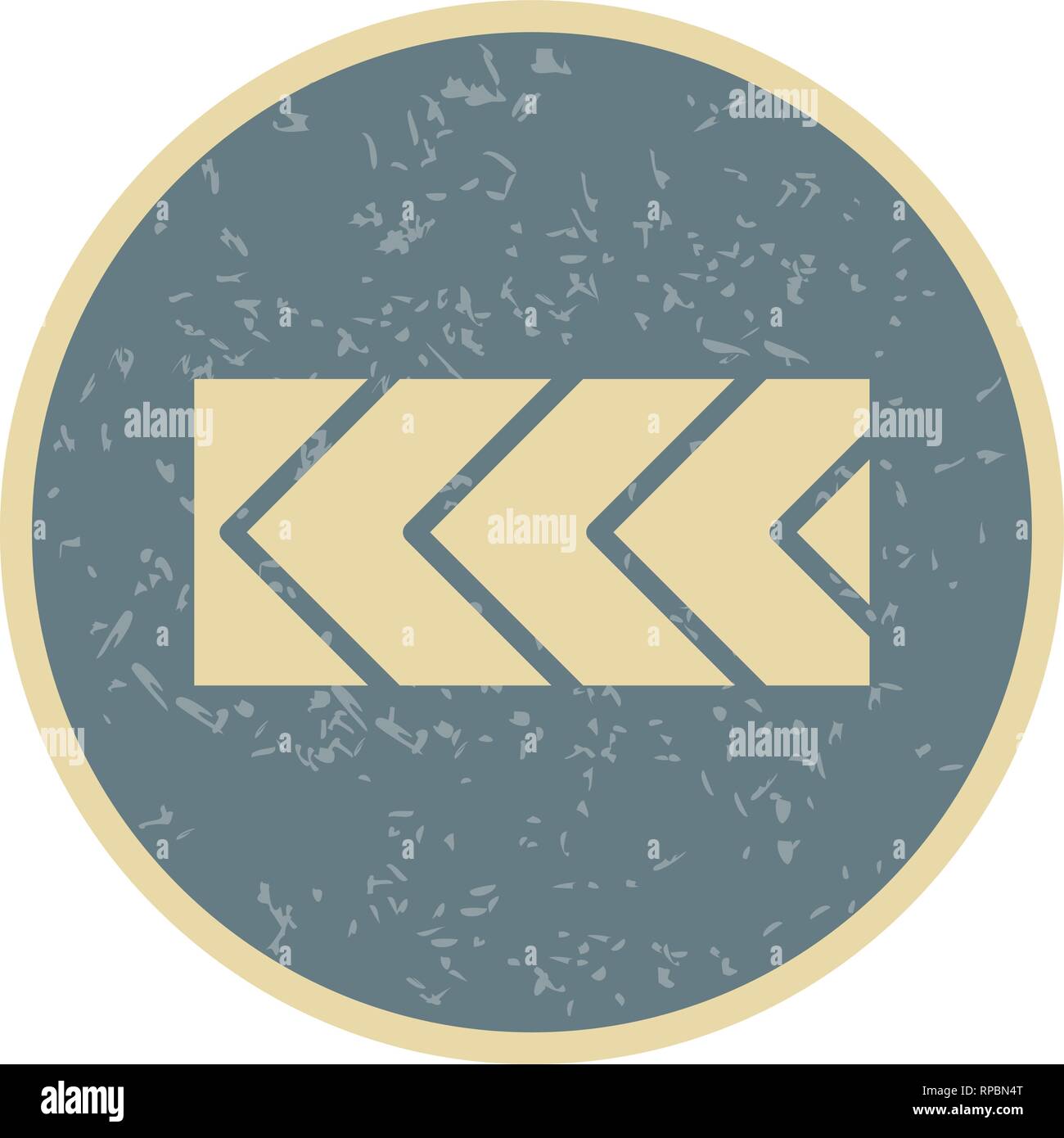Vector Sharp deviation of route to left Road Sign Icon Stock Vector ...