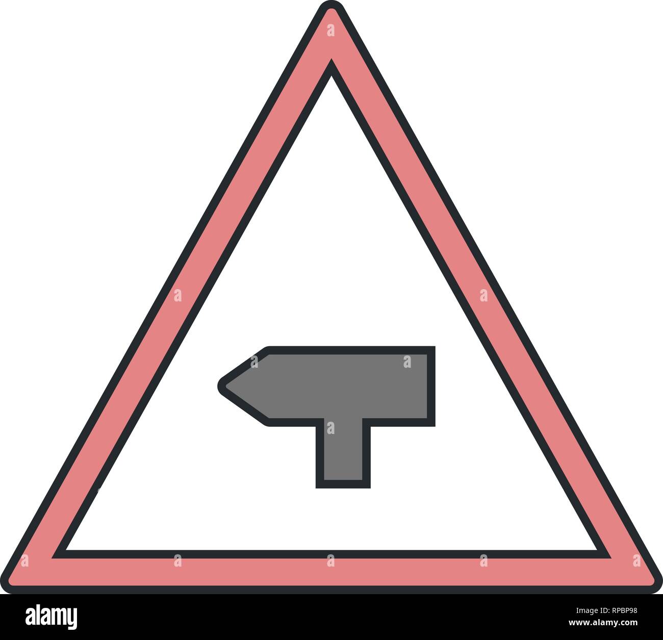 Vector Major cross road Road Sign Icon Stock Vector Image & Art - Alamy