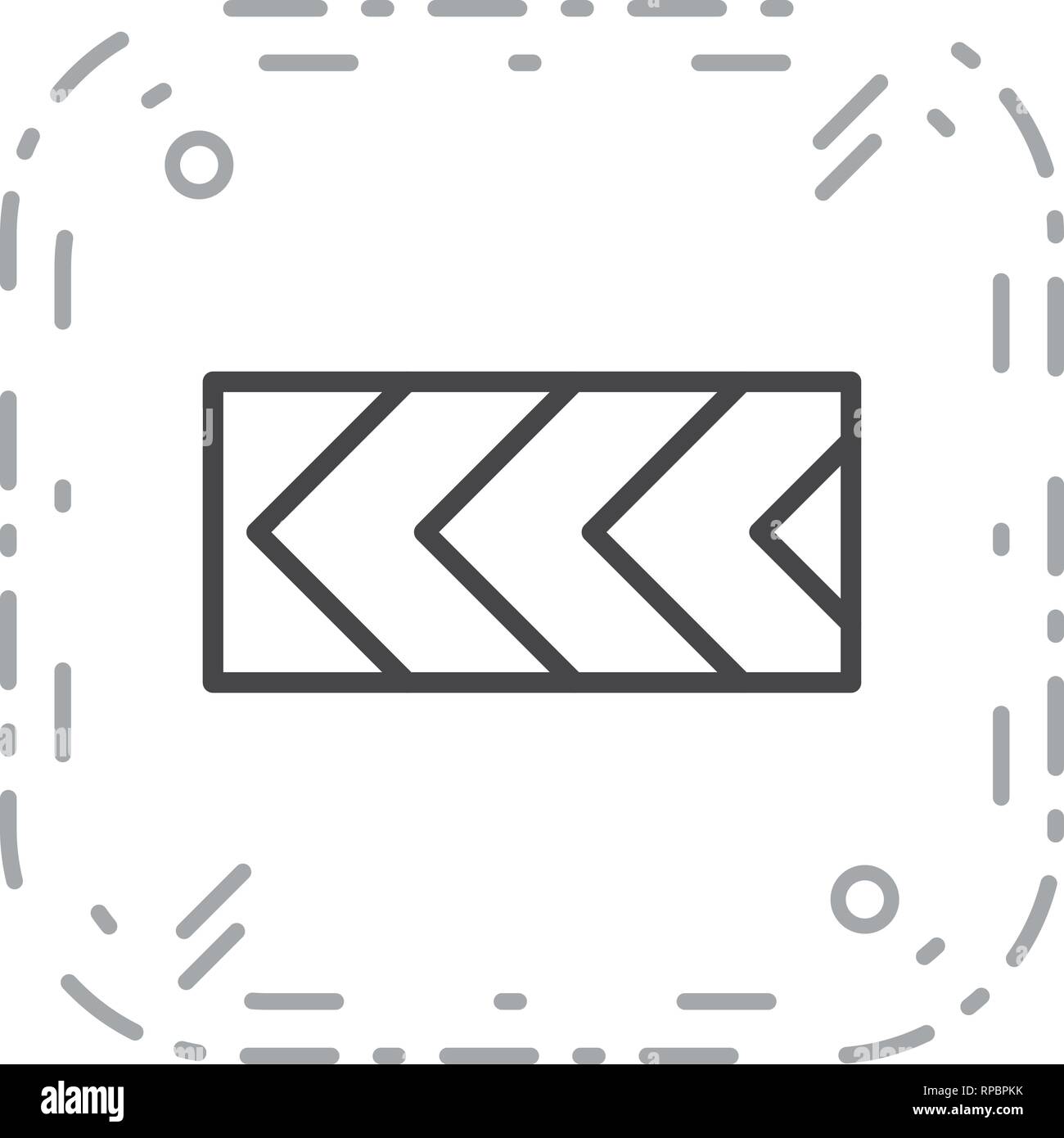 Vector Sharp deviation of route to left Road Sign Icon Stock Vector ...