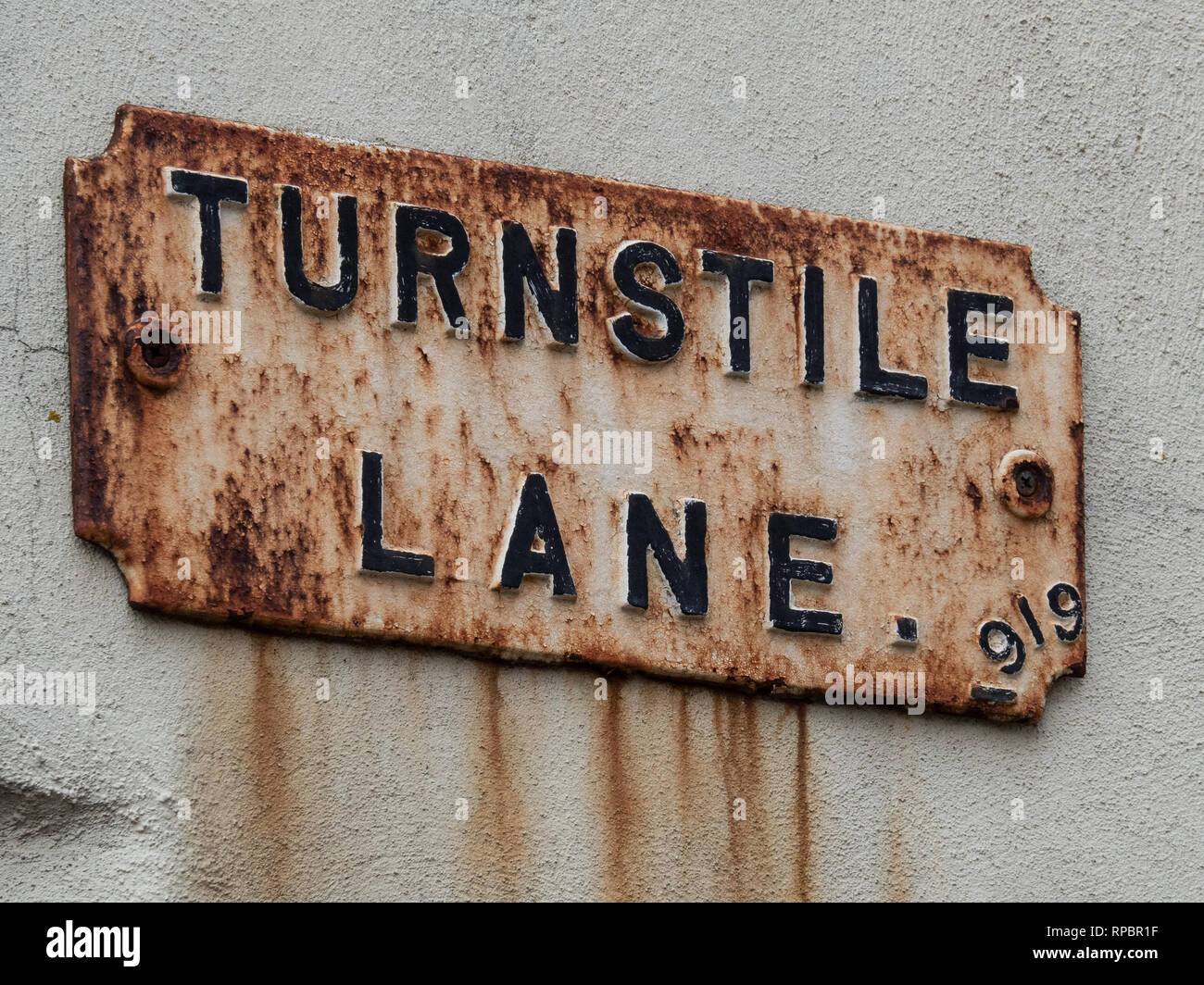 Victorian street sign hi-res stock photography and images - Alamy
