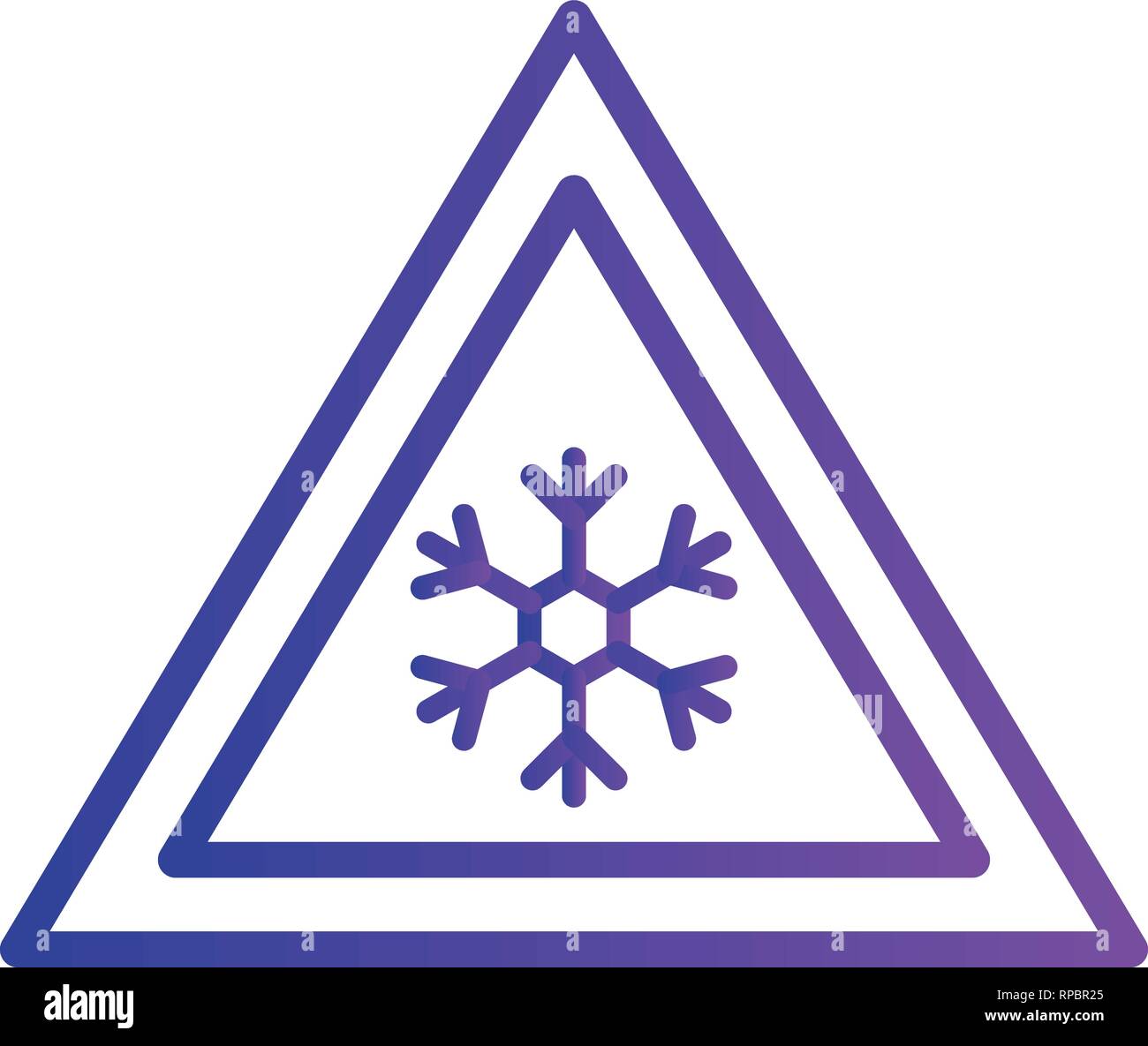 Ice road signs Stock Vector Images - Alamy