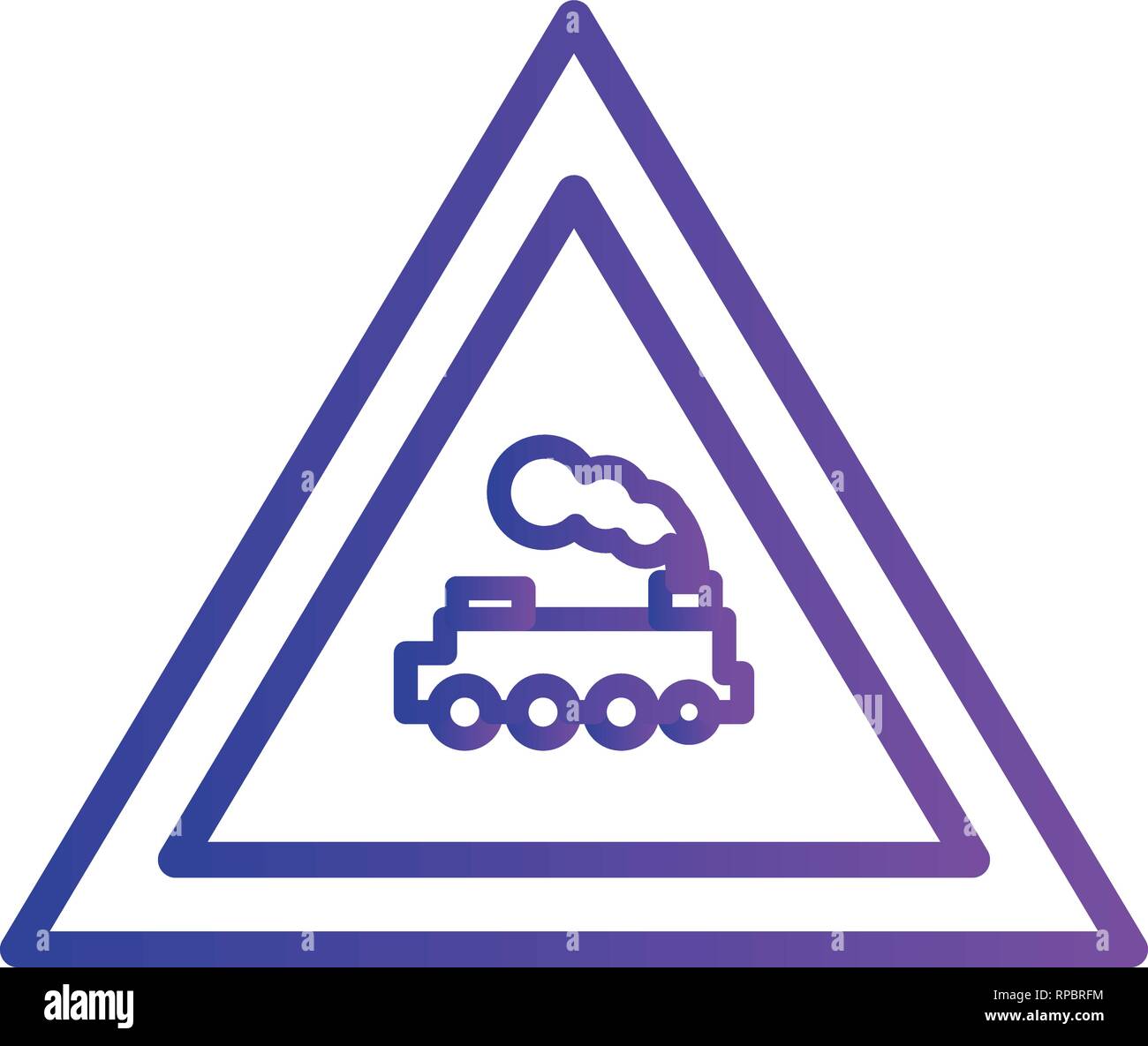 Level crossing train icon Stock Vector Images - Alamy