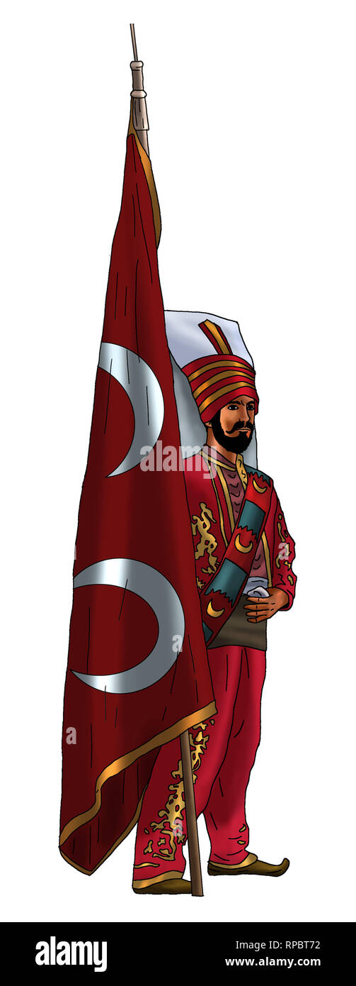 Muslim Pirate Flag Little Pirate Kid Cartoon Vector Character AKA