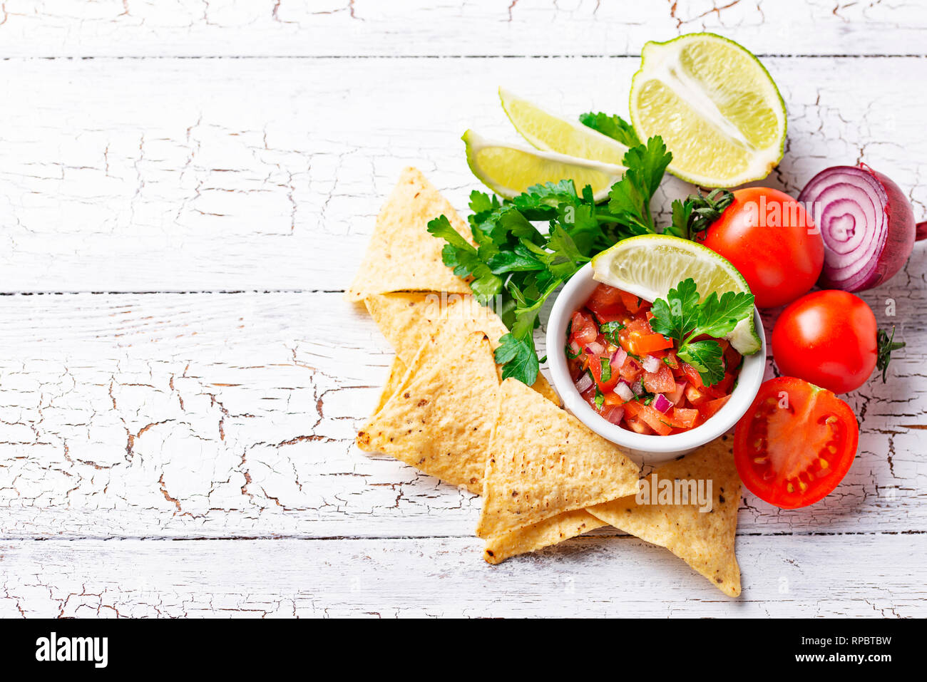 Traditional mexican tomato salsa sauce Stock Photo - Alamy