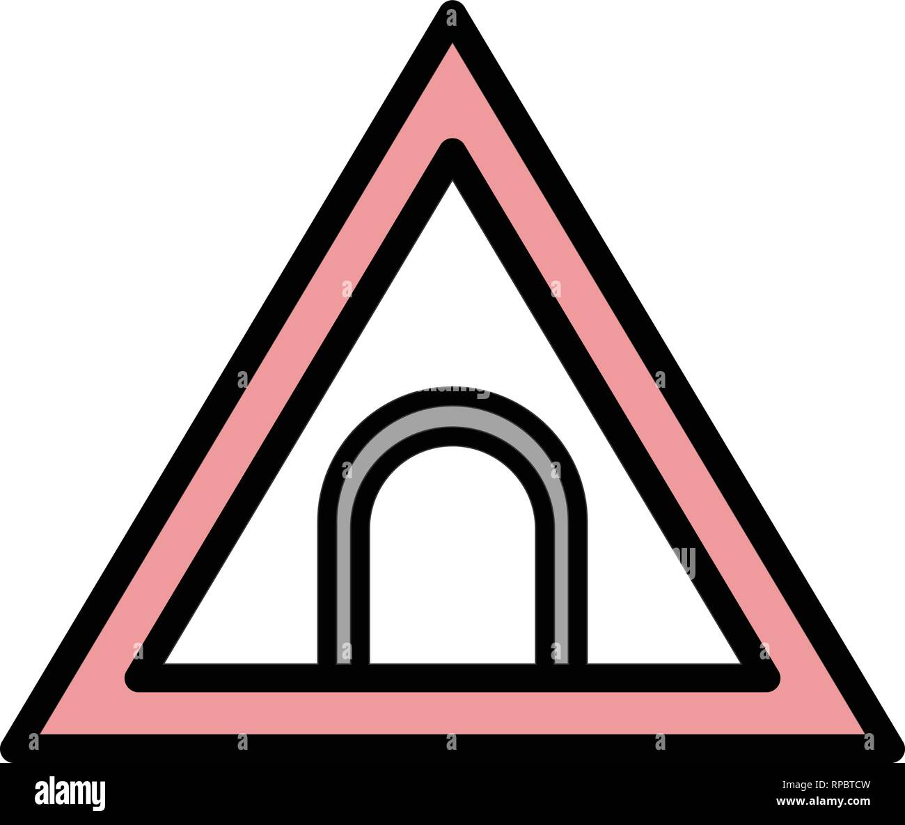 Road tunnel traffic signs Stock Vector Images - Alamy