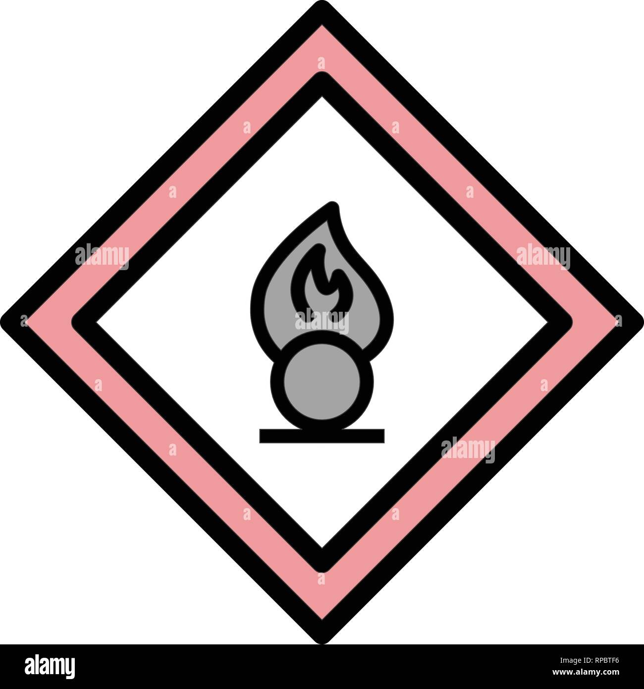 Vector Oxidizing agent Road Sign Icon Stock Vector Image & Art - Alamy