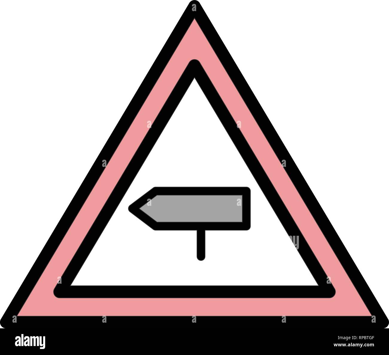 Vector Major cross road Road Sign Icon Stock Vector Image & Art - Alamy