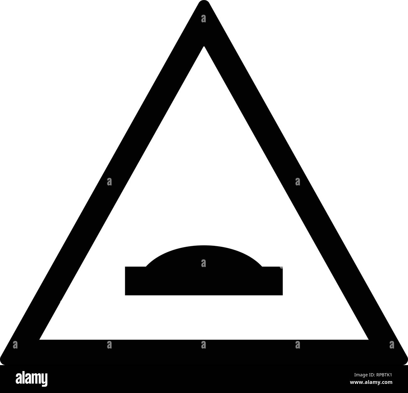 Vector Hump bridge Road Sign Icon Stock Vector Image & Art - Alamy